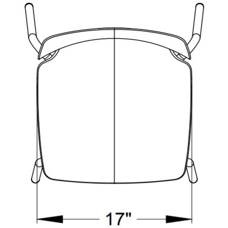 Chair Top View Drawing