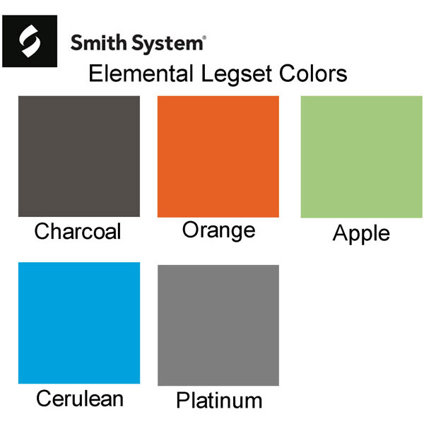 Adjustable Height Elemental Nest & Fold Tables by Smith System
